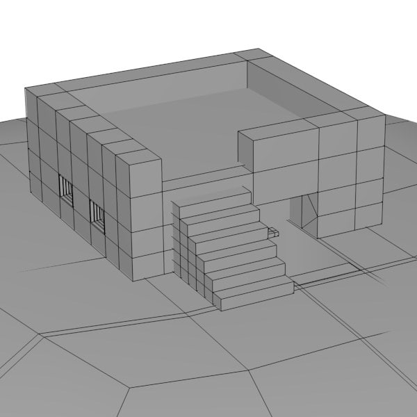 bunkers military 3d model