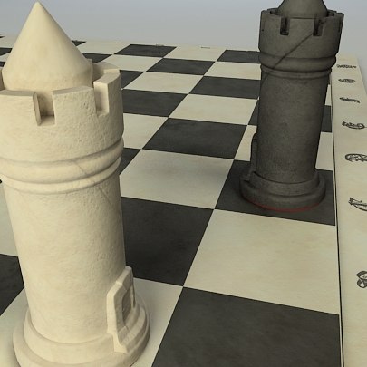 chess figures tower max