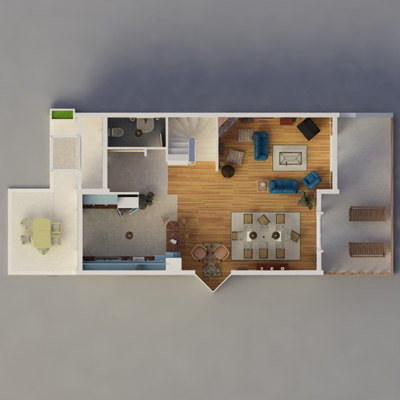 interior house 3d model