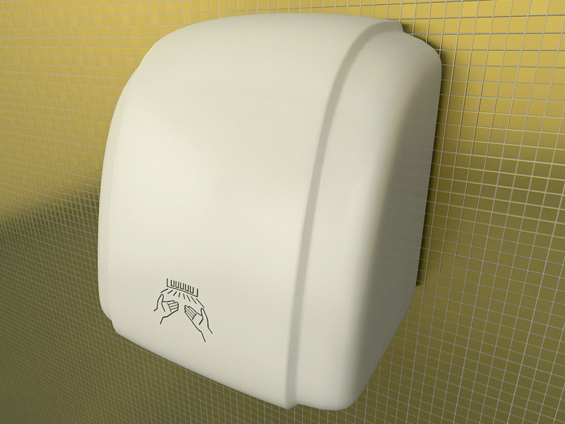 hand dryer 3d model