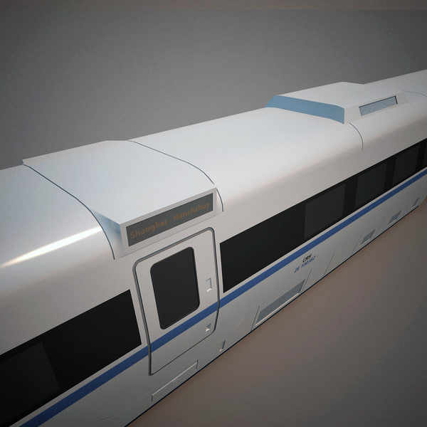 3d high-speed trains v2 model