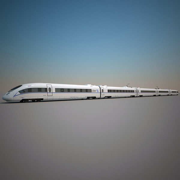 3d high-speed trains v3 model
