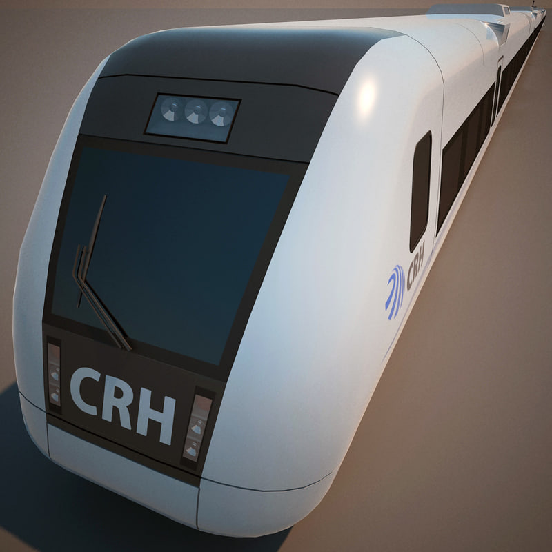 3d high-speed trains v3 model