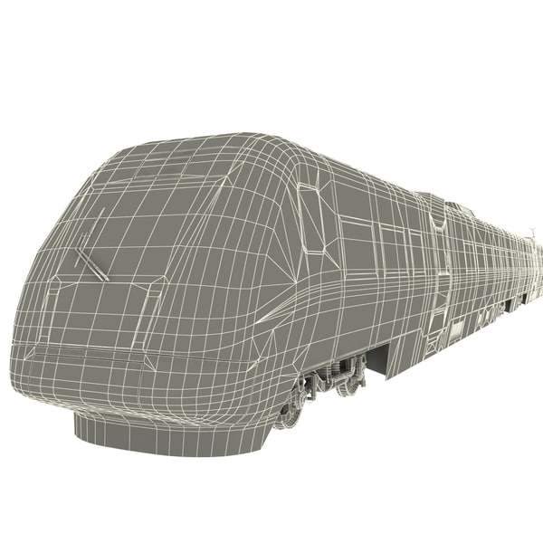 3d high-speed trains v3 model