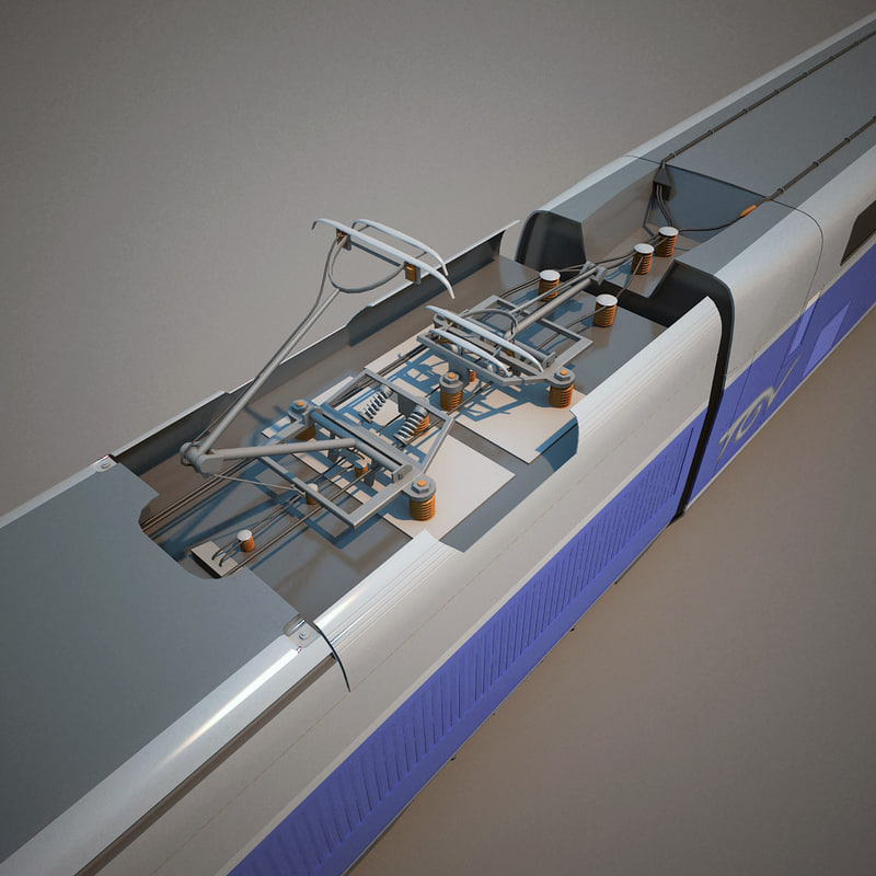 3d high-speed trains v3 model