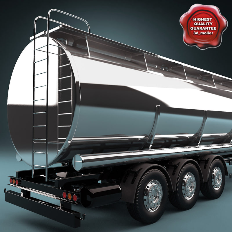 3d tank trailer model