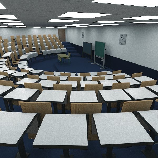 3d model classrooms interiors