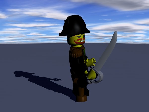 lego pirate 3d model