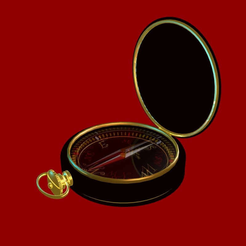 compass maps 3d model