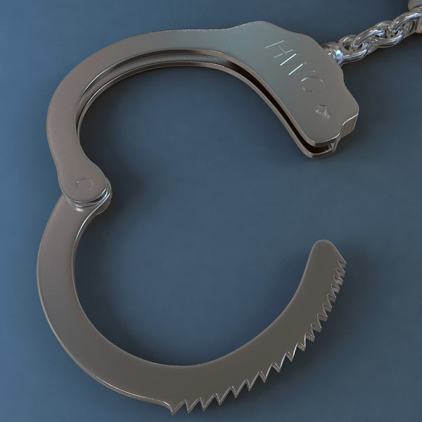 handcuffs modelled 3ds