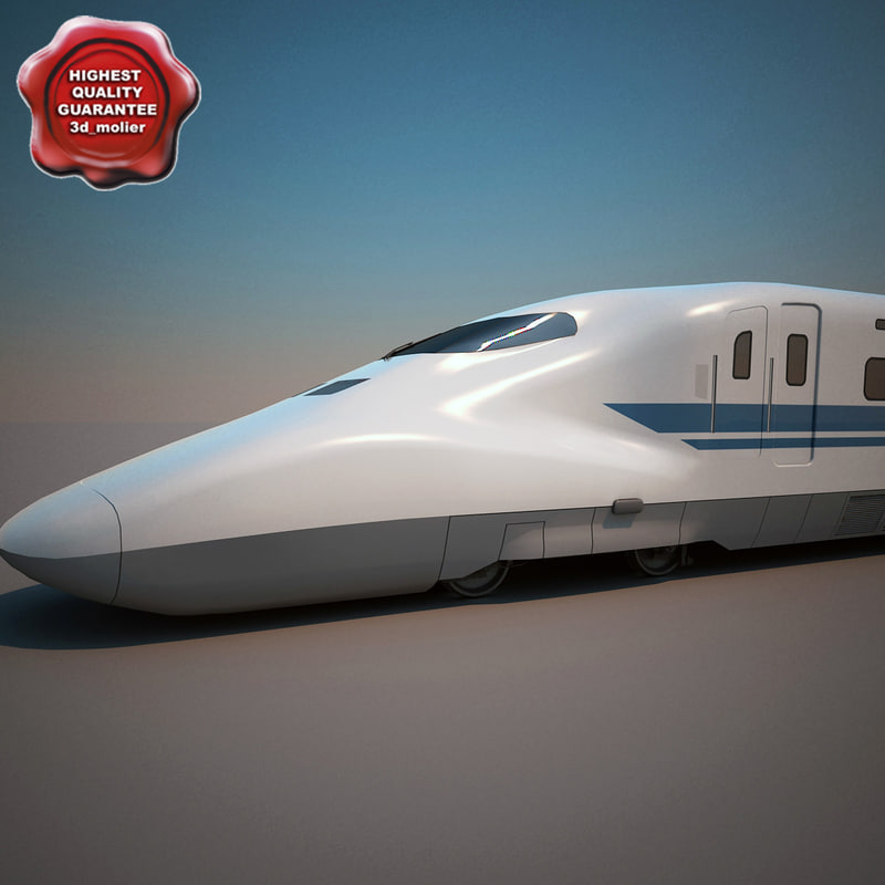 3d model high-speed train shinkansen 700