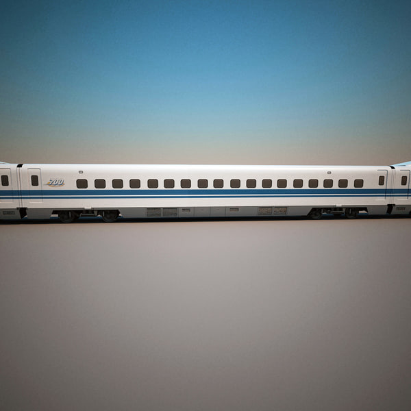3d model high-speed train shinkansen 700