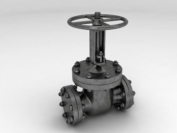 3d hand wheel valve