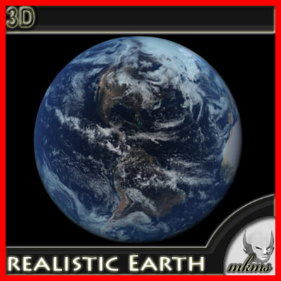 3D модель Реалистичная Земля - TurboSquid 567754