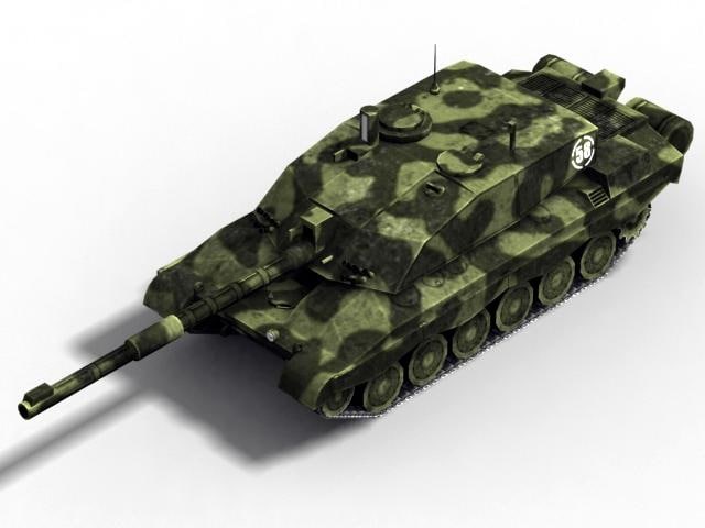 3d leopard 1a5 tank model