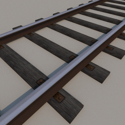 railroad track 3d model