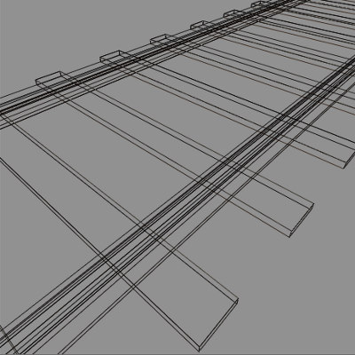 railroad track 3d model