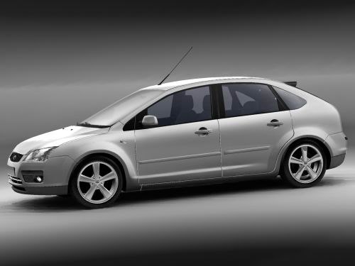3d model focus ii 5d hatchback