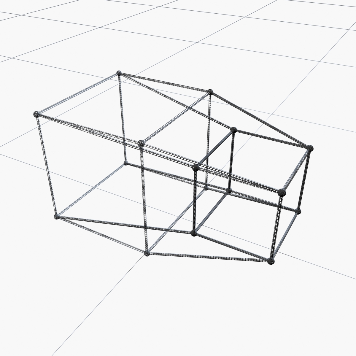 hypercube tesseract 3d model