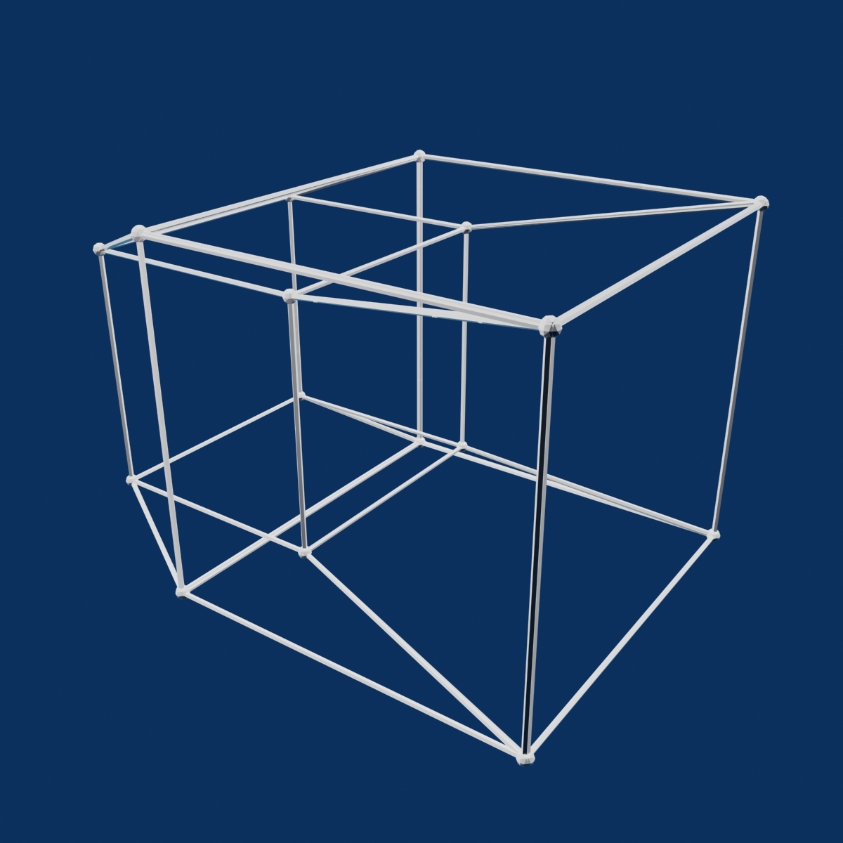 hypercube tesseract 3d model