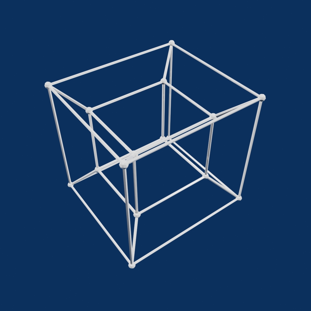 hypercube tesseract 3d model