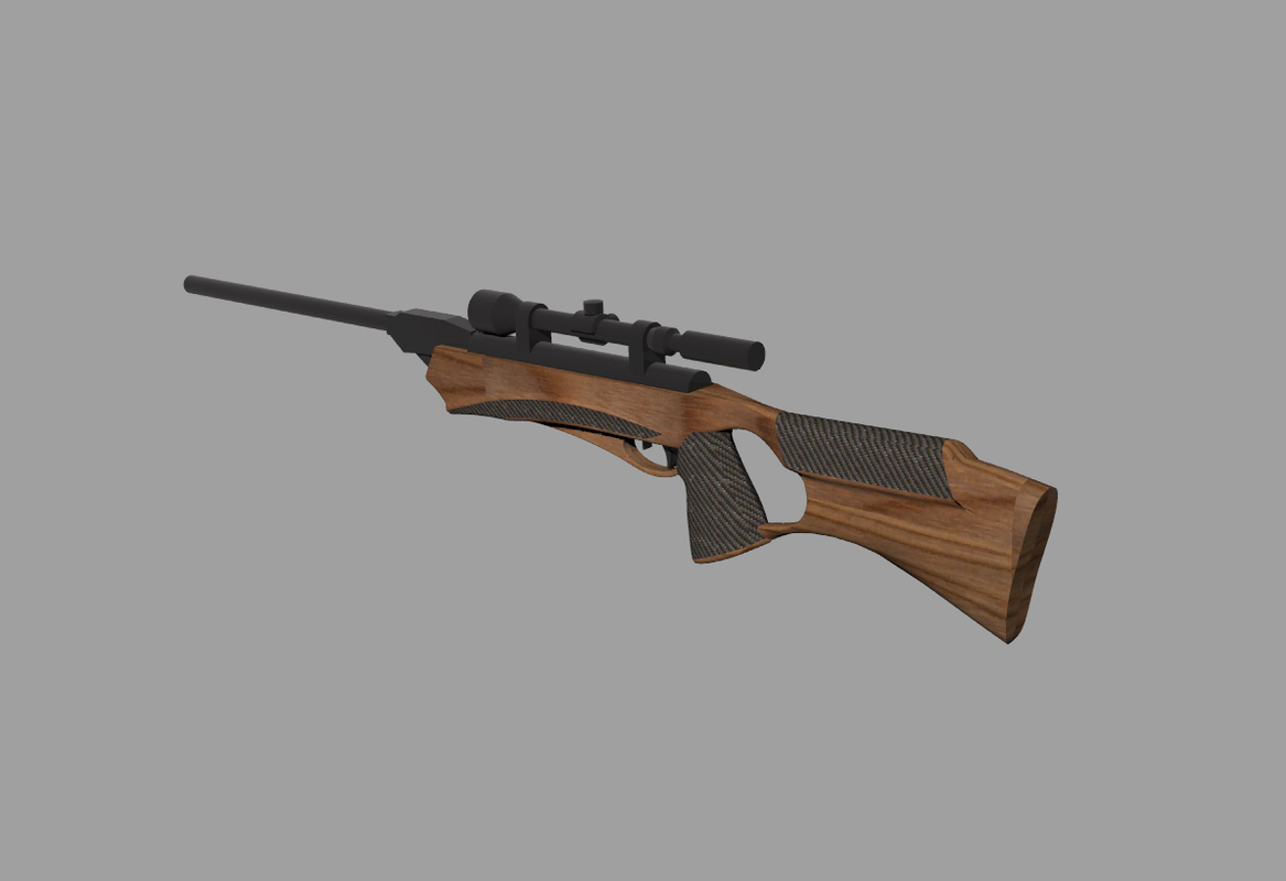 3ds max air rifle