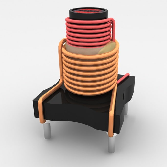 electronic coil 3d model