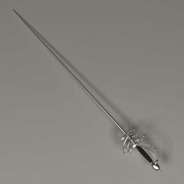 rapiers 3d model