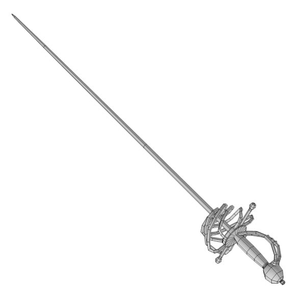 rapiers 3d model