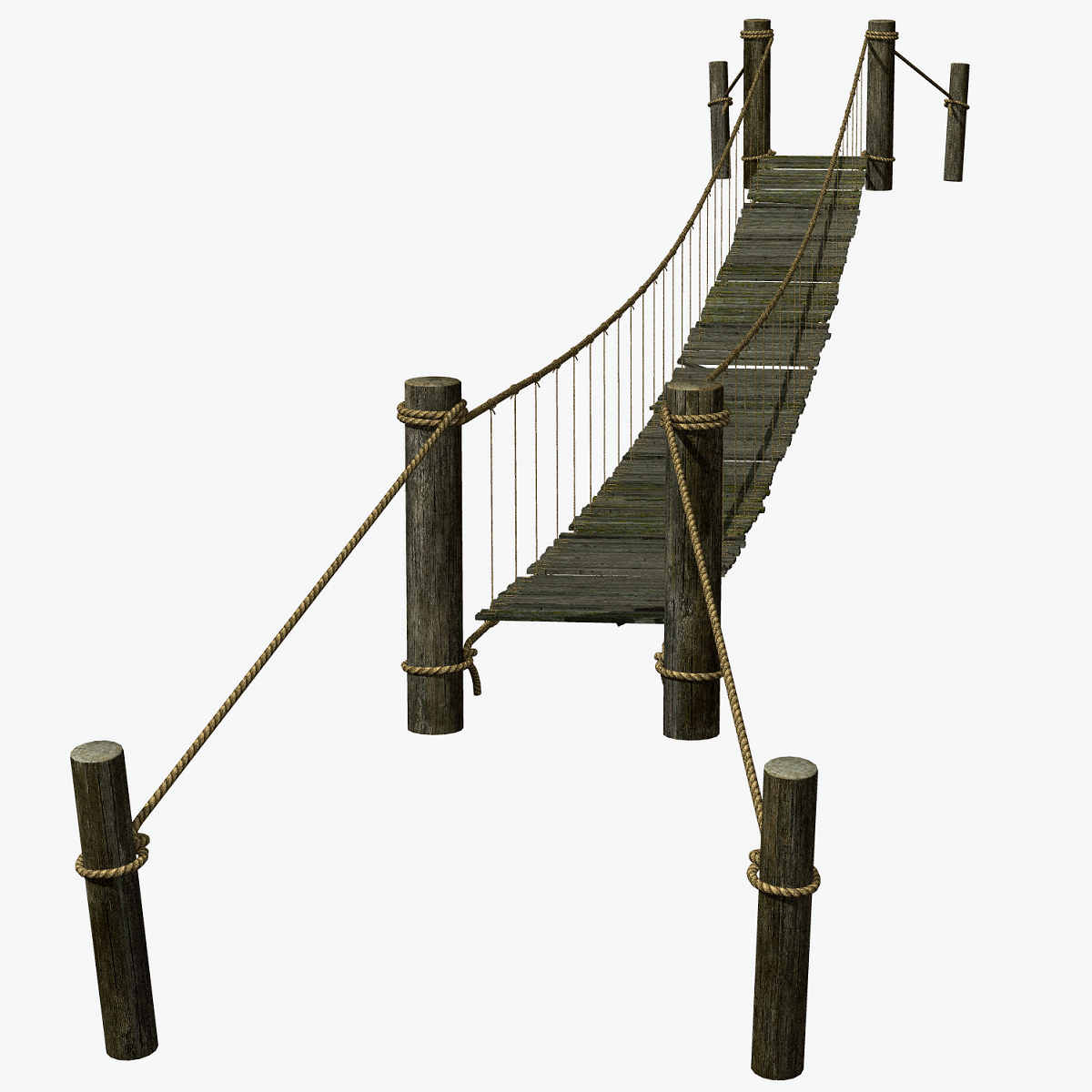3d rope bridge model