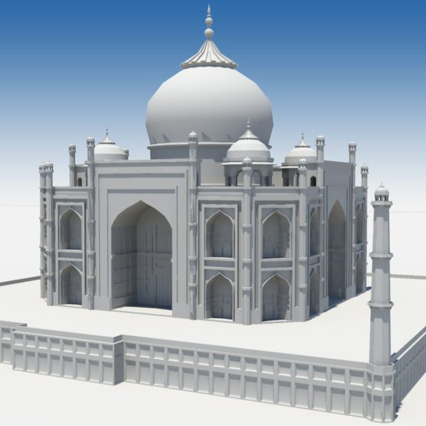 taj mahal 3d model