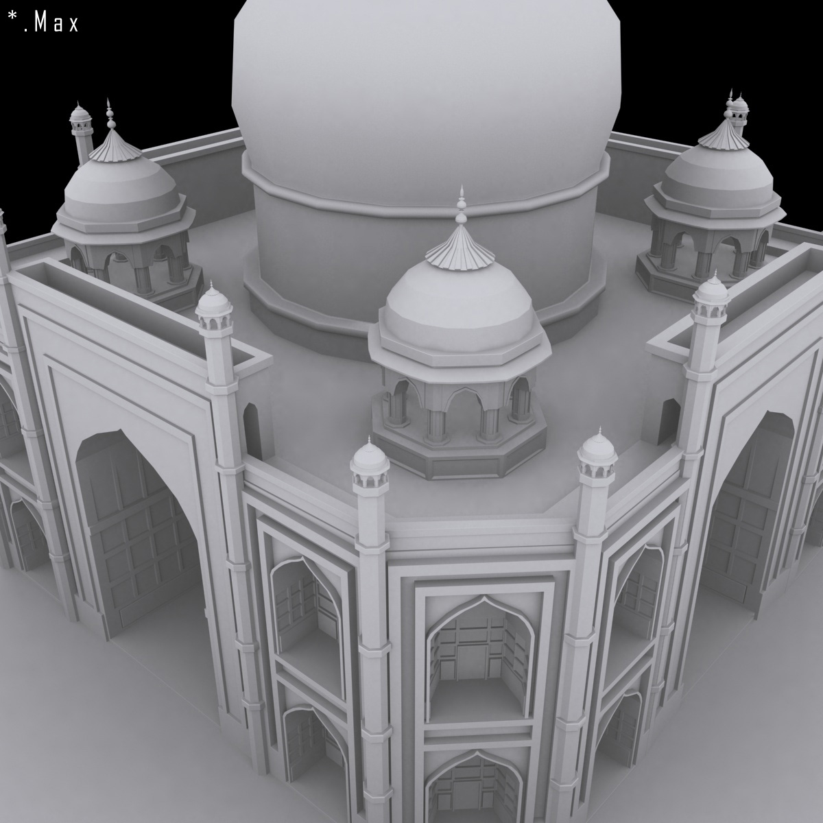 taj mahal 3d model