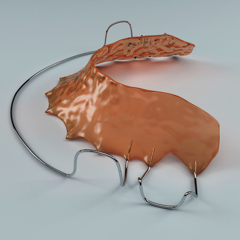 dental tooth plate 3d model