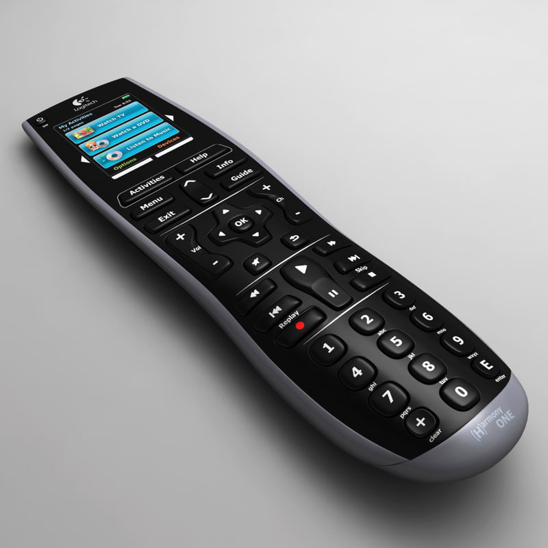 universal remote logitech harmony 3d obj