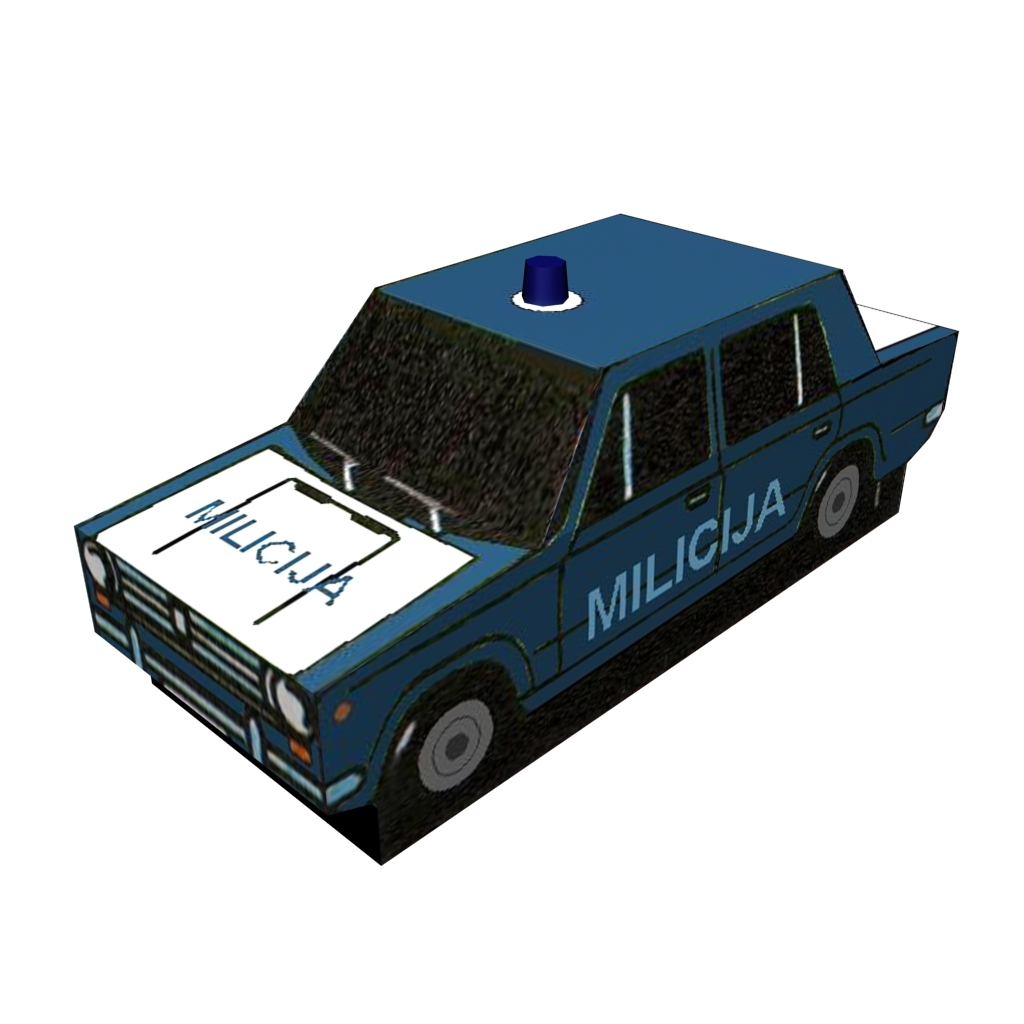 3d paper lada model