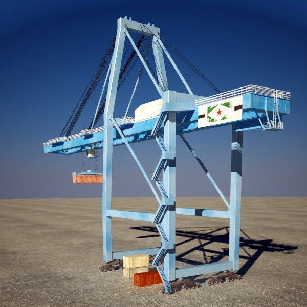 container crane 3d 3ds