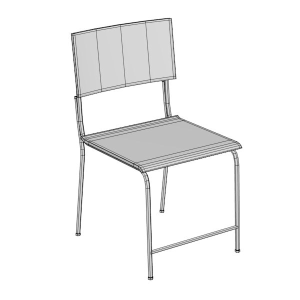 school chair 3d model