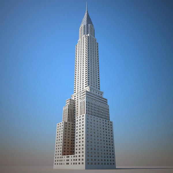 3d model chrysler building