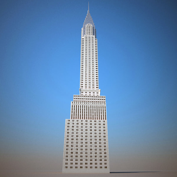 3d model chrysler building