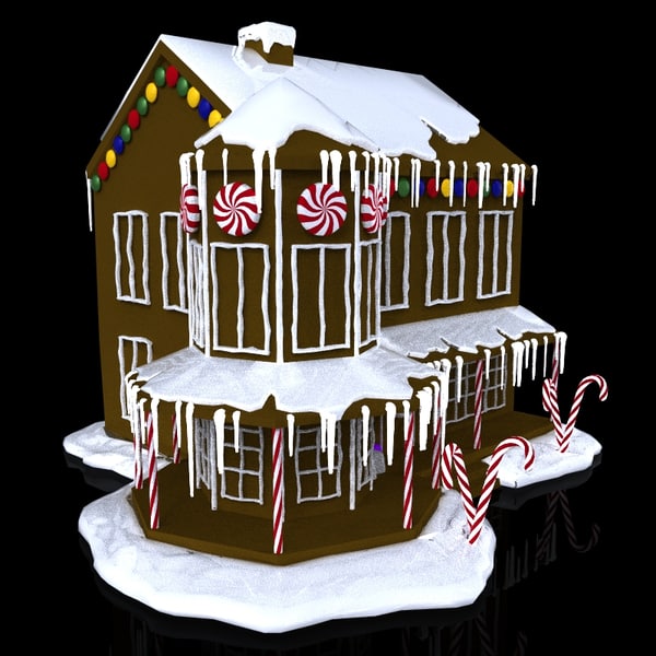 3d model gingerbread house