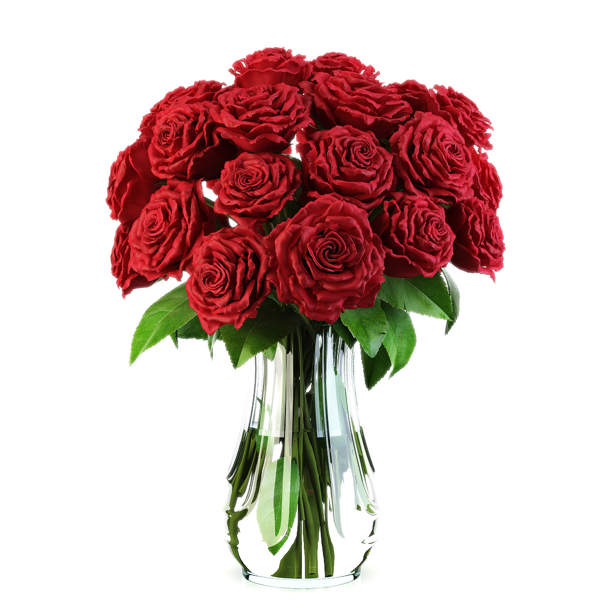 bouquet roses 3d model