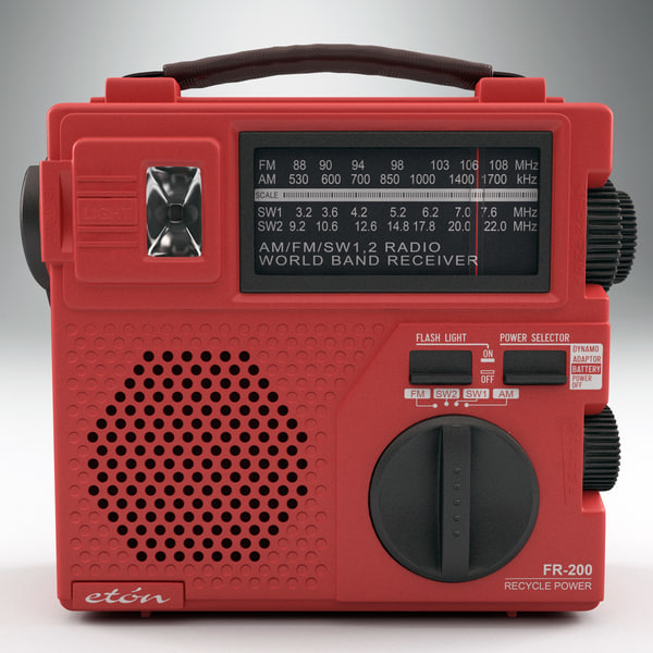 3d portable radio eton fr200 model