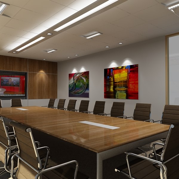 3d model boardroom room
