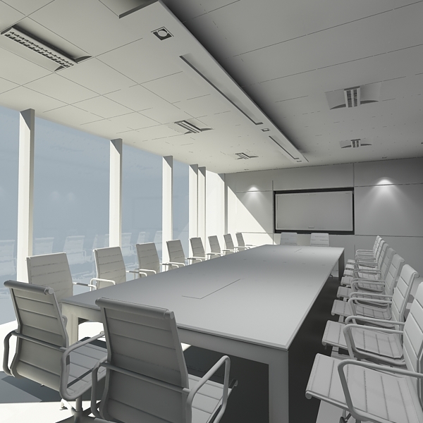 3d model boardroom room