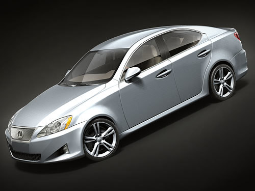 lexus is350 2008 sedan 3d model