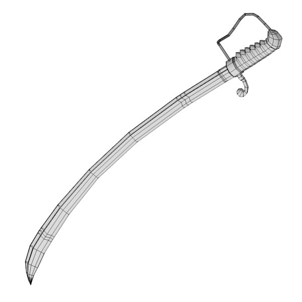 3d model sabre cut saber