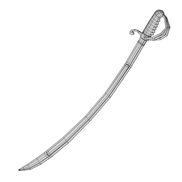 3d model sabre cut saber