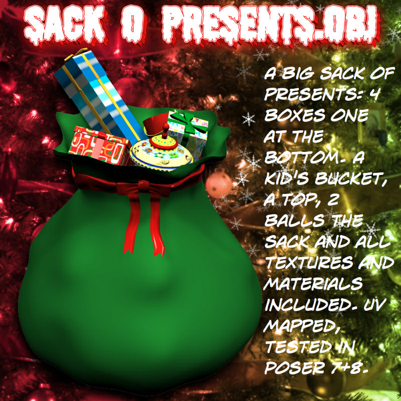 3d sack o presents