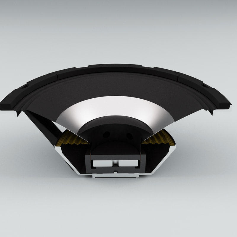 speaker cut 3d model