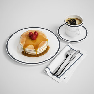 pancakes 3d model